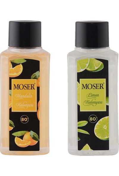 Moser Limon Kolonyası 250 Ml+Moser Mandalina Kolonyası 250 ml