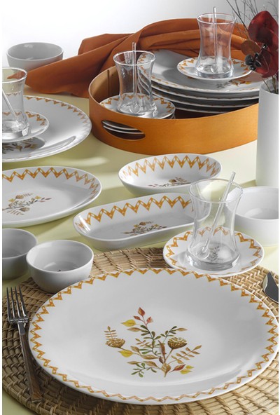 Kütahya Porselen Serenity 6 Kişilik 36 Parça Kahvaltı Takımı