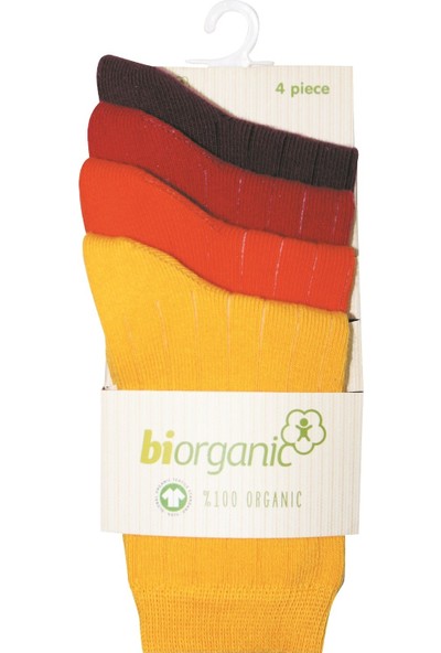 Biorganic Basic 4'lü Çocuk Çorabı