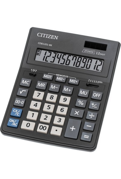 Citizen CDB1201-BK Büyük Boy Masaüstü Profesyonel Hesap Makinesi Citizen CDB1201-BK Büyük Boy Masaüstü Profesyonel Hesap Makinesi