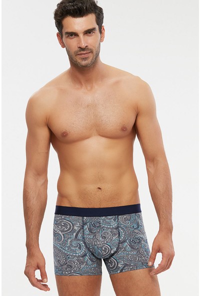 Kom Rocco Şal Desenli Erkek Boxer