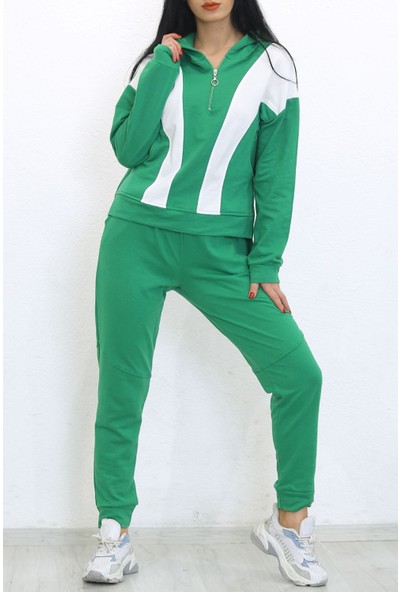 Lukas Kapşonlu Garnili Takım Beyazyeşil - 2777.994. Lukas Kapşonlu Garnili Takım Beyazyeşil - 2777.994.