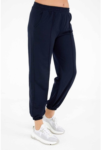 Escbutik Kadın Çizgi Detaylı Büyü Beden Eşofman Altı