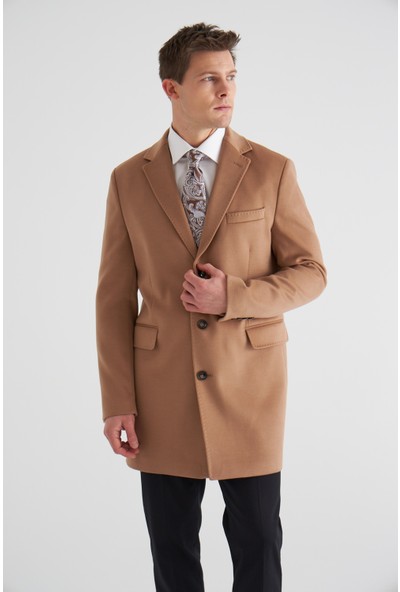 Bisse Plsl 21201 3 Düğme Mono Yaka Tek Yırtmaç Palto Silver Grup