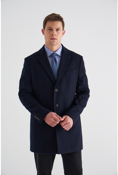 Bisse Plsl 21201 3 Düğme Mono Yaka Tek Yırtmaç Palto Silver Grup