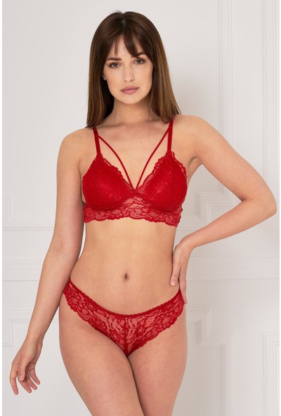 Mite Love Kadın Dolgusuz Triange Sütyen Külot Takım