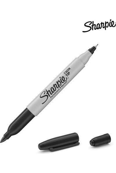 Sharpie Twin Çift Uçlu Permanent Markör - Siyah Sharpie Twin Çift Uçlu Permanent Markör - Siyah
