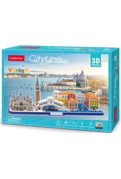 Cubic Fun Cubicfun Venedik 3D Puzzle 126 Parça Cubic Fun Cubicfun Venedik 3D Puzzle 126 Parça