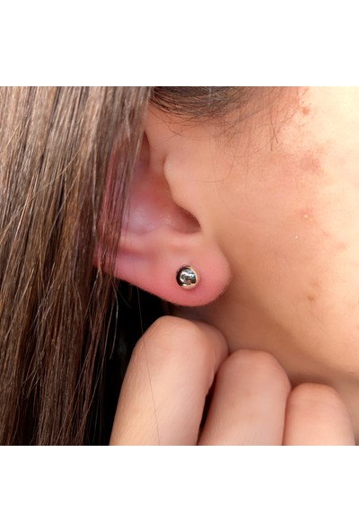 KAYRA Orta Altın Top Küpe APK32