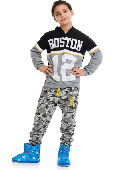 Rapapa Erkek Çocuk Ev Terliği Panduf Mavi 0016- Rapapa Erkek Çocuk Ev Terliği Panduf Mavi 0016-