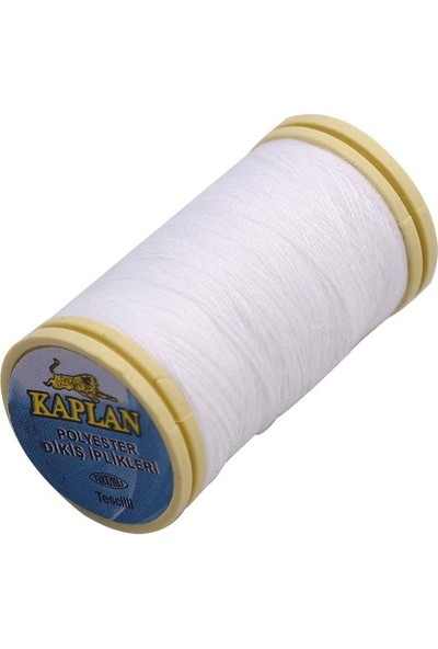 Kaplan Polyester Dikiş Ipi 100 Metre Beyaz Kaplan Polyester Dikiş Ipi 100 Metre Beyaz