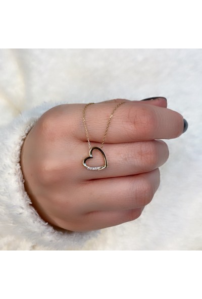 KAYRA Kalp Pırlanta Kolye PÇK21
