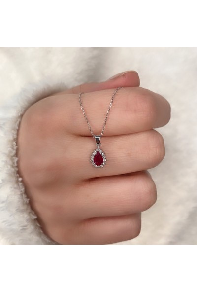 KAYRA Yakut ve Pırlantalı Kolye PÇK63