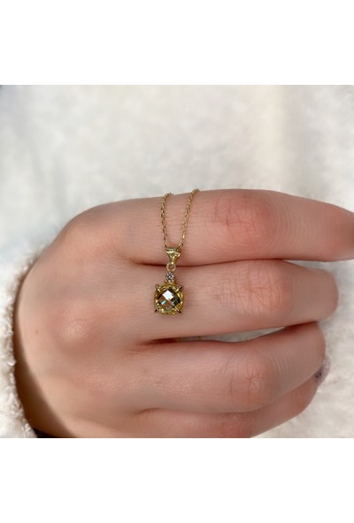 KAYRA Topaz ve Pırlantalı Kolye PÇK67