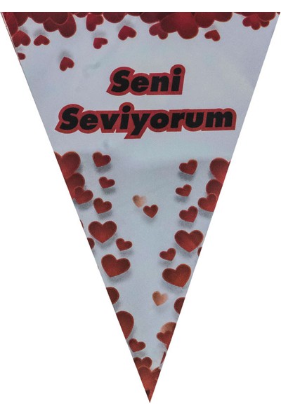 Partini Kutla Kalpli Seni Seviyorum Bayrak Afiş Partini Kutla Kalpli Seni Seviyorum Bayrak Afiş