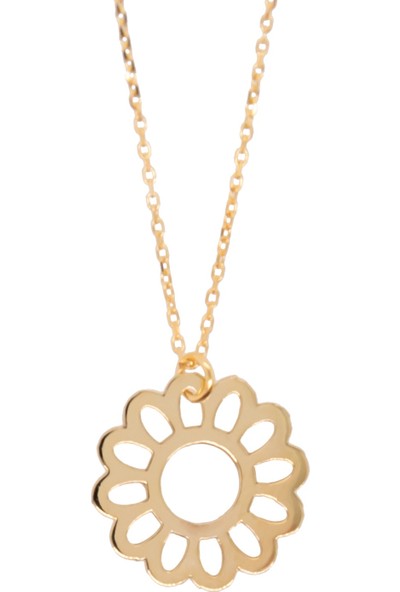 KAYRA Papatya 8 Ayar Altın Kolye AK215