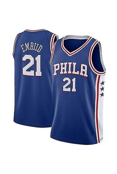 Populars Nba Philadelphia 76ERS Joel Embiid No.21 Basketbol Forması (Yurt Dışından) Populars Nba Philadelphia 76ERS Joel Embiid No.21 Basketbol Forması (Yurt Dışından)