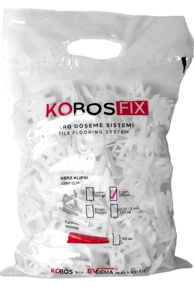 VitrA Kobos Karo Döşeme Derz Klipsi (2MM-200 Adet/pkt)