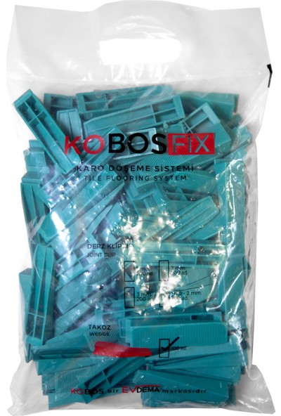 Kobos Karo Döşeme Sistem Takozu (100 Adet/paket) Kobos Karo Döşeme Sistem Takozu (100 Adet/paket)