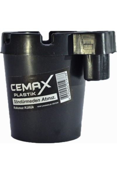 Cemax Plastik Kokusuz Oto Küllük Siyah 1 Adet Cemax Plastik Kokusuz Oto Küllük Siyah 1 Adet