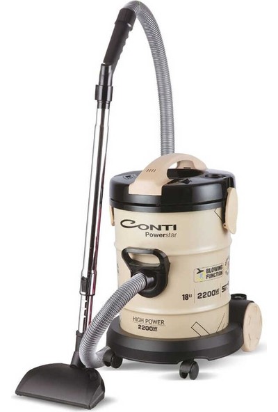 Conti CS-102 Powerstar 2200W Toz Torbalı Elektrikli Süpürge Bej Conti CS-102 Powerstar 2200W Toz Torbalı Elektrikli Süpürge Bej