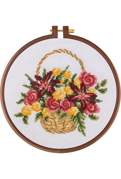 Tuva Yayıncılık Kanaviçe Kiti Çiçek Sepeti