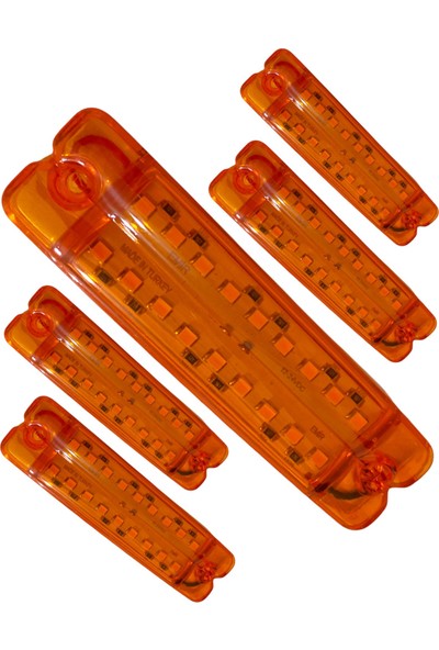 EKT 18 Ledli 10 Adet Çift Sıra Parmak LED (Mavi-Turuncu-Kırmızı-Beyaz)