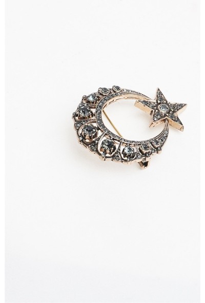 PIERPARIS Broş Bronz Otantık Desen