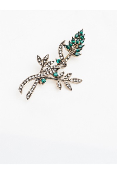 PIERPARIS Broş Bronz Otantık Desen