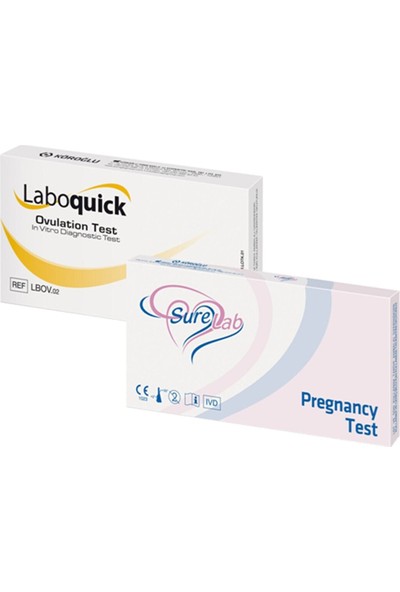 Laboquick Ovulasyon Testi 14 Adet + Surelab Hamilelik Testi 1 Adet Laboquick Ovulasyon Testi 14 Adet + Surelab Hamilelik Testi 1 Adet