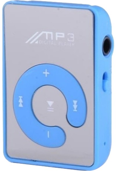 Blesiya Ayna Klip Dijital USB Mp3 Müzik Çalar Desteği 1-8 GB Sd Tf Kart Mavi (Yurt Dışından) Blesiya Ayna Klip Dijital USB Mp3 Müzik Çalar Desteği 1-8 GB Sd Tf Kart Mavi (Yurt Dışından)