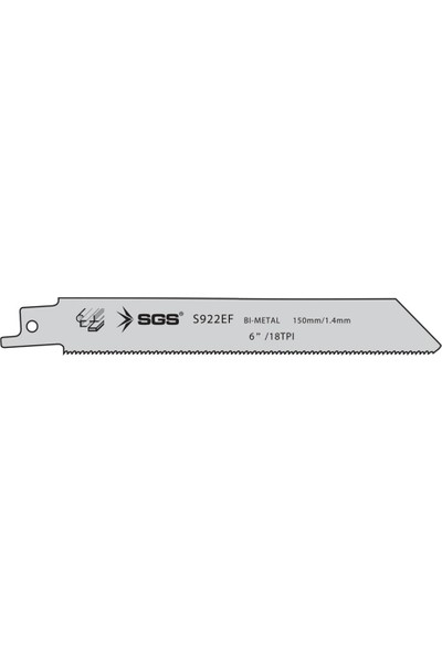 Sgs Tilki Kuyruğu Bıçak 150MM S922EF SGS2712 1 Adet Sgs Tilki Kuyruğu Bıçak 150MM S922EF SGS2712 1 Adet