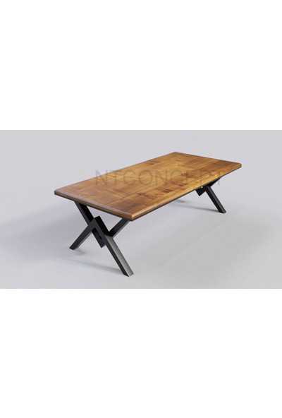 Ntconcept Masif Ahşap Toplantı MASASI120 cm -280 cm Ntconcept Masif Ahşap Toplantı MASASI120 cm -280 cm