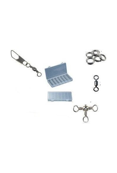 Fish Master 27 Parça Set Klips ve Fırdöndü Kutulu Fish Master 27 Parça Set Klips ve Fırdöndü Kutulu