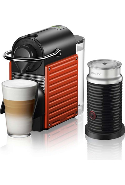 Nespresso C66R Pixie Red Bundle