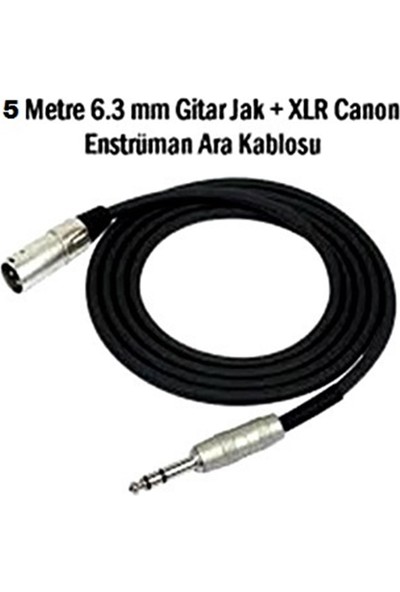 Arriva Enstruman Kablosu 5 Metre Xlr + Jak