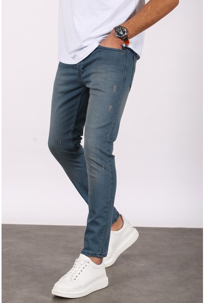 Madmext Erkek Mavi Skinny Fit Jean 5680 Madmext Erkek Mavi Skinny Fit Jean 5680