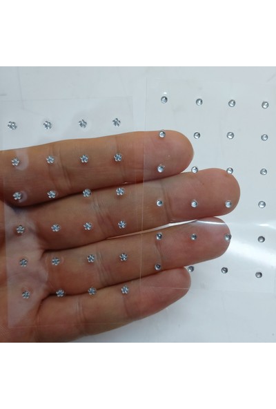 Takıconcept 48 Adet Yapışkanlı Tektaş Hızma, Kendinden Yapışkanlı Hızma