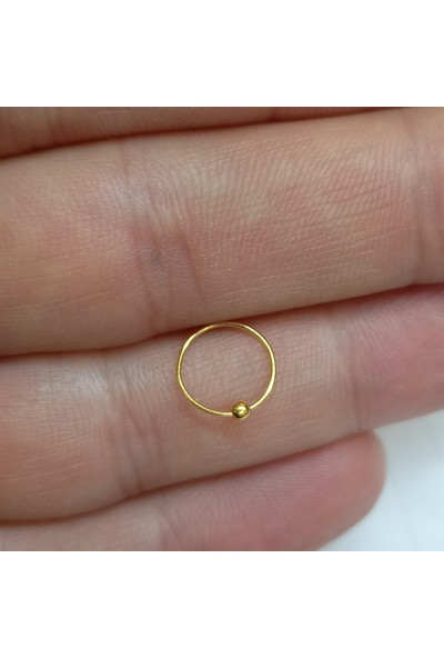 Takıconcept 925 Ayar Gümüş Gold Halka Hızma