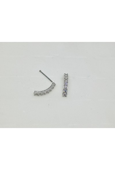 Takıconcept 925 Ayar Gümüş Taşlı Şerit Hızma