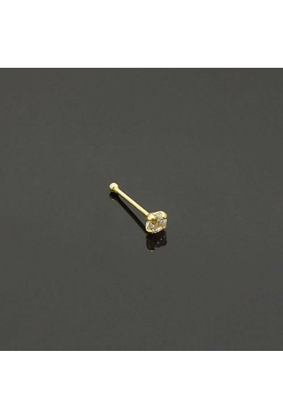 Takıconcept Gümüş Tek Taş Altın Kaplama Hızma