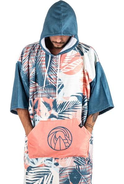 Seamount Yeşil Palm Surf Tasarım Baskılı Havlu Panço SM-P009 Seamount Yeşil Palm Surf Tasarım Baskılı Havlu Panço SM-P009