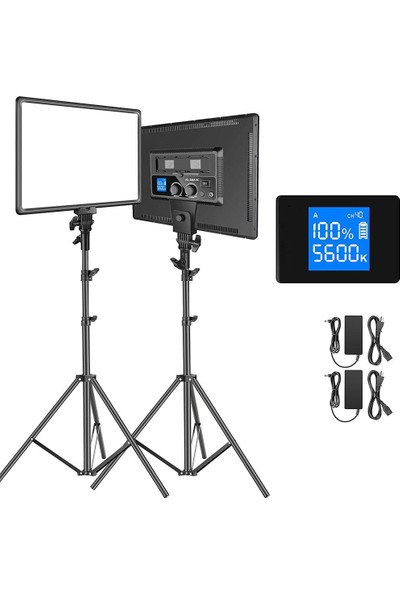 Fototek SL-288A Soft Işık Video Fotoğraf LED Işık 5500K 3600K Çiftli Stüdyo Kiti Fototek SL-288A Soft Işık Video Fotoğraf LED Işık 5500K 3600K Çiftli Stüdyo Kiti