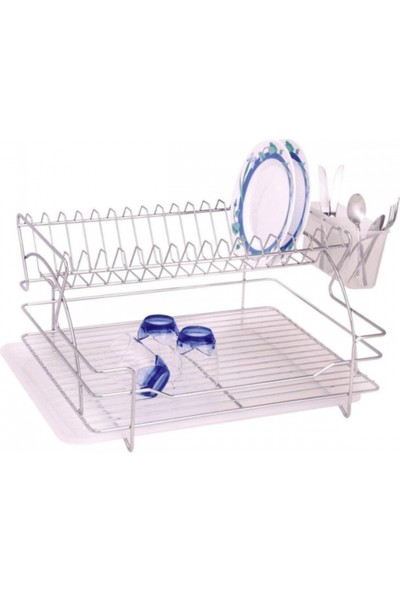 Ece Metal Deluxe 2 Katlı Bulaşık Sepeti