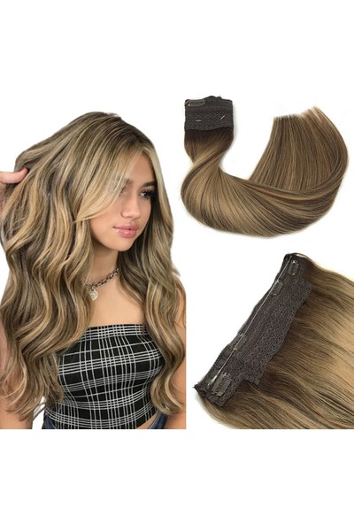 Hot Banana Halo Takma Saç Uzantısı - Kahverengi (Yurt Dışından)