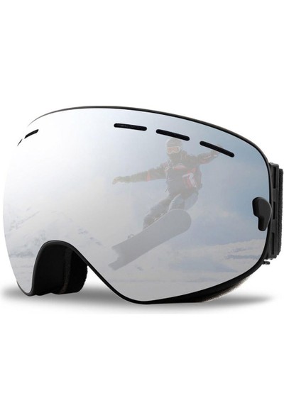Schulzz Çift Katmanlı Anti-Sis Özellikli Uv Snowboard Kayak Gözlüğü