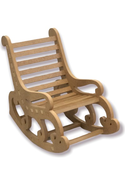 Yıldızlı Home Sallanır Çocuk Sandalyesi Ahşap Mdf