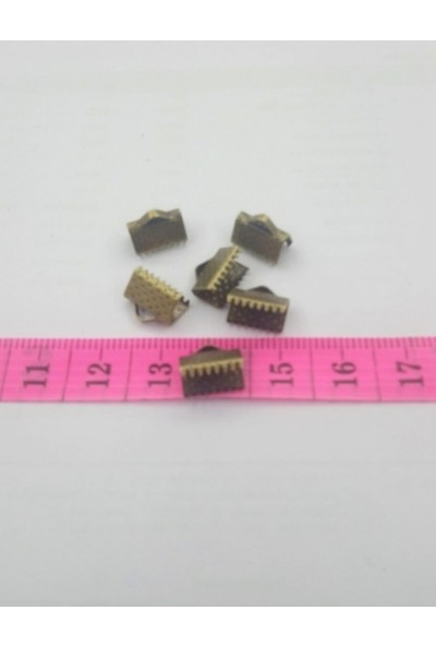 Ztt Timsah Kapama 1 cm Antik Sarı Renk 20 Adet (10çift)