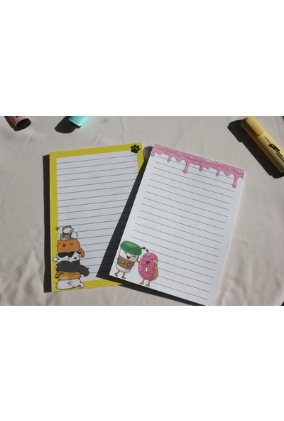 Rabaf Notes 5'li Set Çizgili Tasarım A5 Notepad/defter/memopad/not Defteri/bloknot