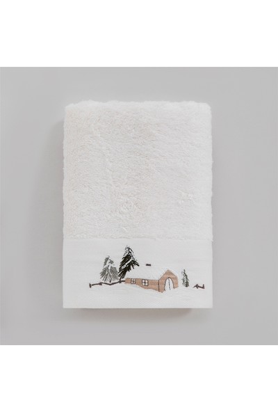 Chakra Raposa Yüz Havlusu 50X90 cm Ekru